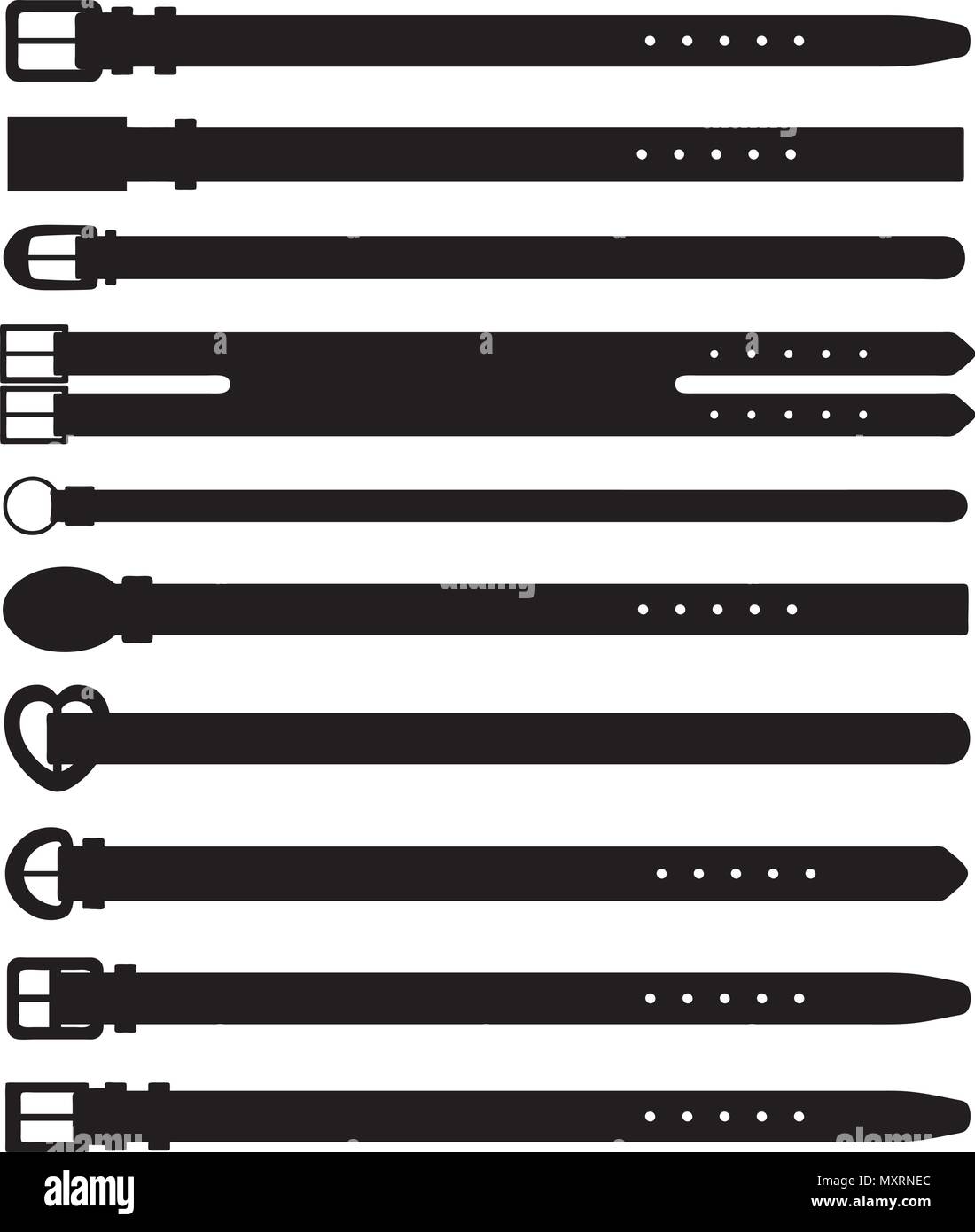 Belts fashion Stock Vector Images - Alamy