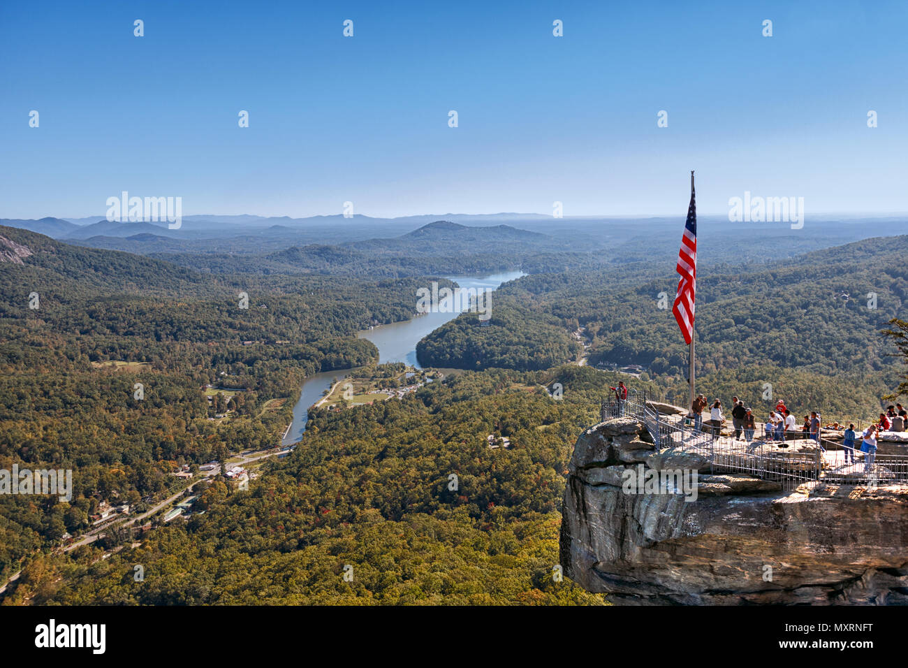 Chimney Rock at Chimney Rock State Park in Chimney Rock, North Carolina ...