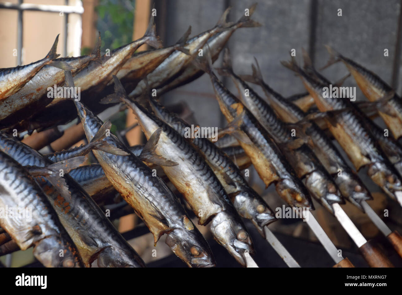 scomber scombrus grilled for dinner outside Stock Photo - Alamy