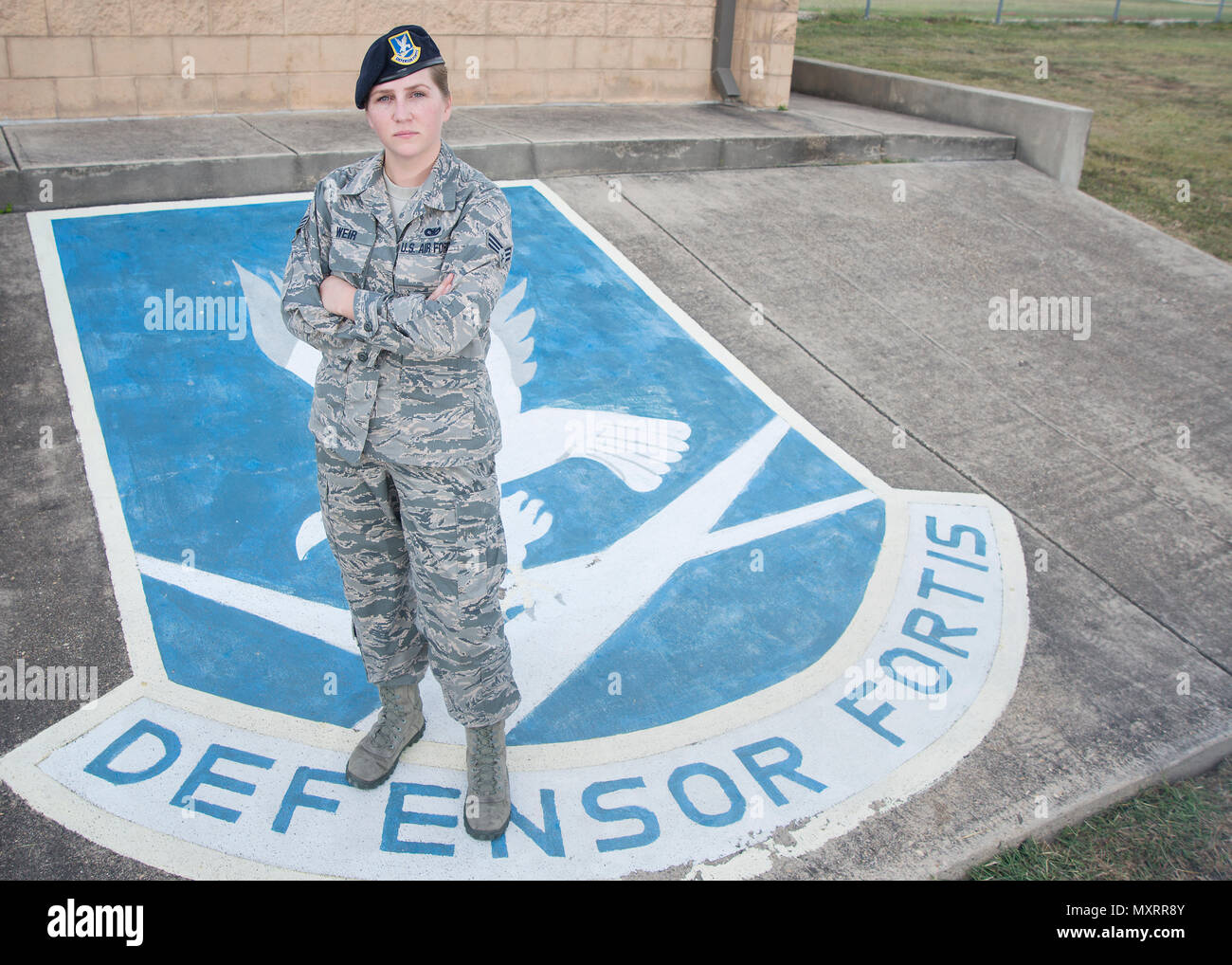 Senior Airman Kaley Weir is a corrections specialist with the 802nd Security Forces Squadron at ...