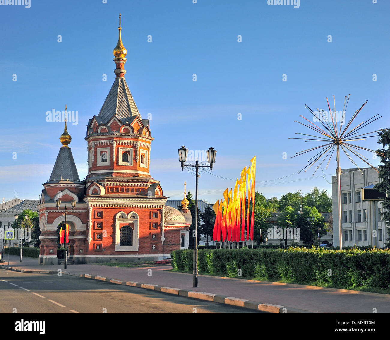 Beautiful brick chapel in Yaroslavl city, Russia Stock Photo - Alamy