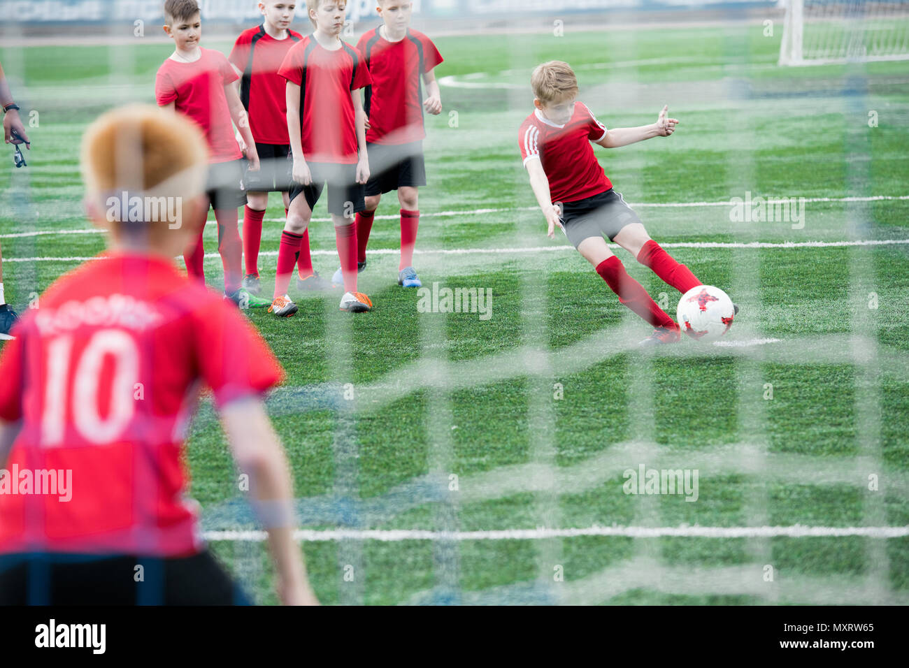 Boy Scoring Goal High Resolution Stock Photography and Images - Alamy