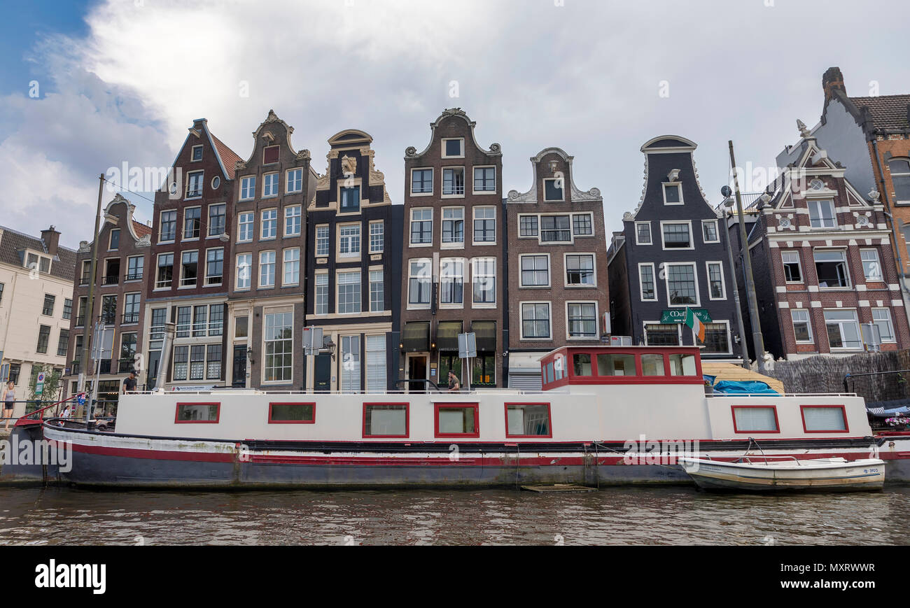 AMSTERDAM, NETHERLANDS - MAY 30: General view of the 'Leaning Houses ...