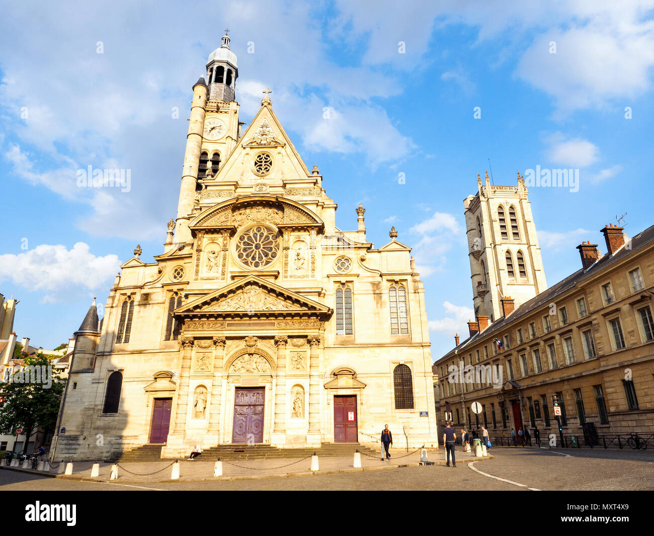 Saint Étienne du Mont Catholic Church housing the shrine of Paris ...