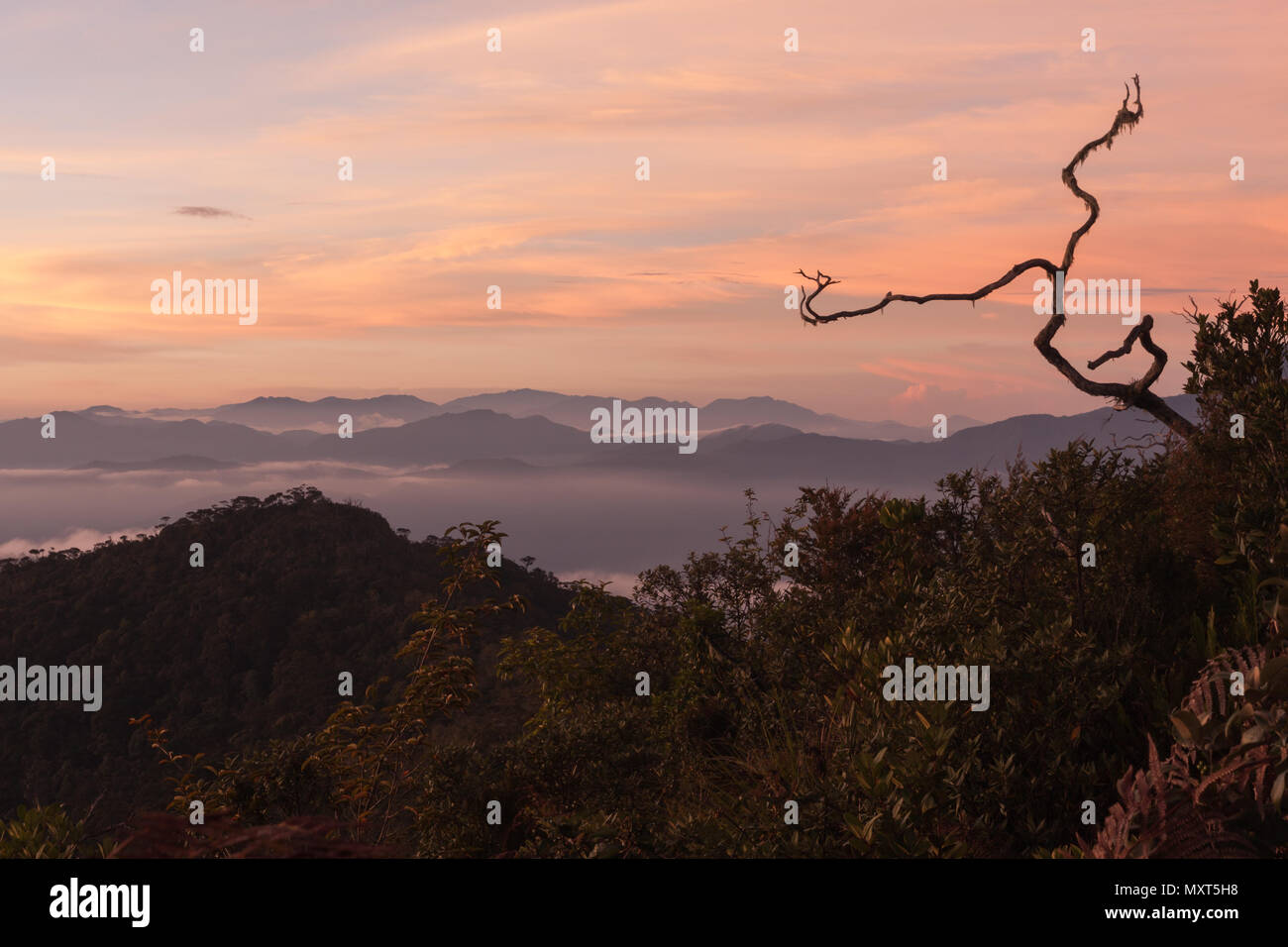 Sunset clouds mountains over hi-res stock photography and images - Alamy