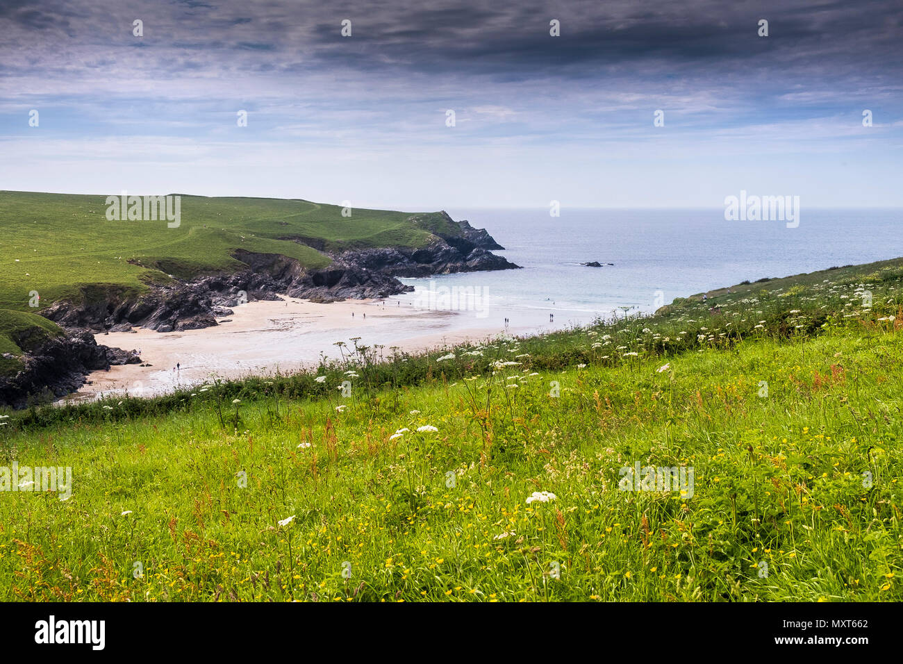 Polly Joke Porth Joke on the North Cornwall coast Stock Photo - Alamy