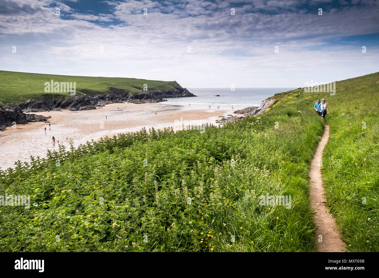 Polly Joke Porth Joke Beach on the North Cornwall coast Stock Photo - Alamy