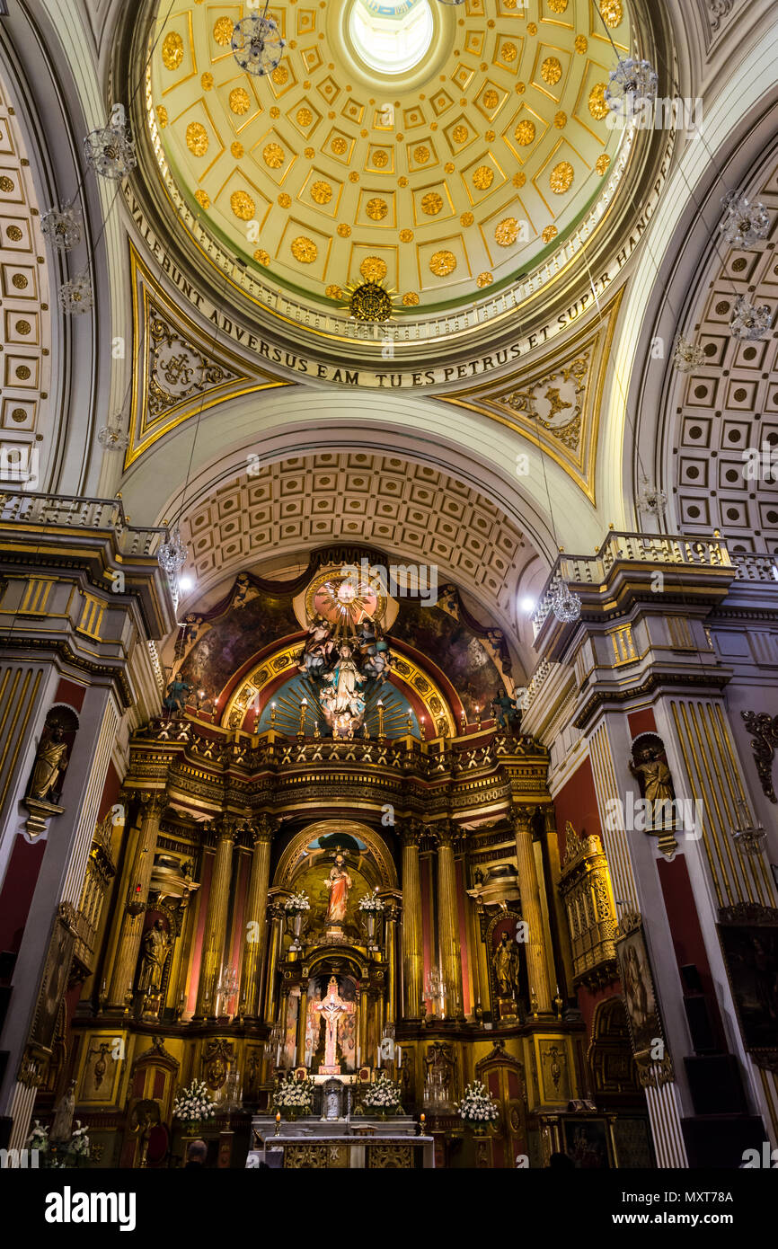 San pedro church in lima city peru peru hi-res stock photography and ...