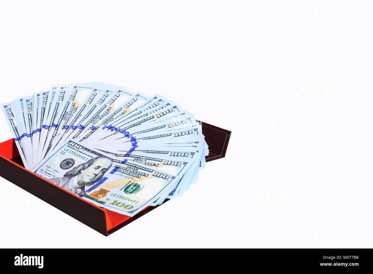 100 dollar bill hundred box hi-res stock photography and images - Alamy