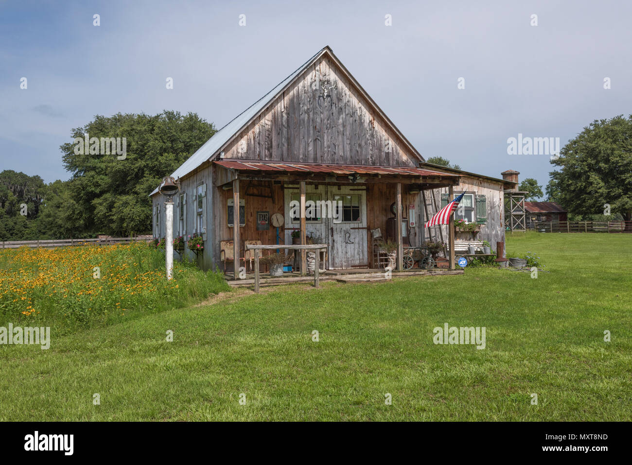 Old Decorated Farm Landscape Stock Photo - Alamy