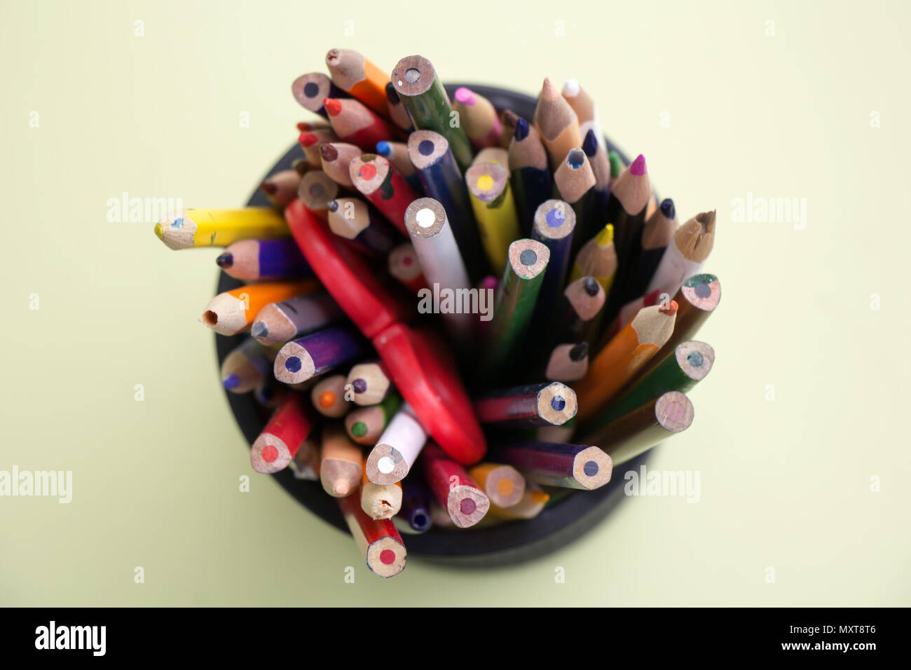 Wooden pencil case hi-res stock photography and images - Alamy