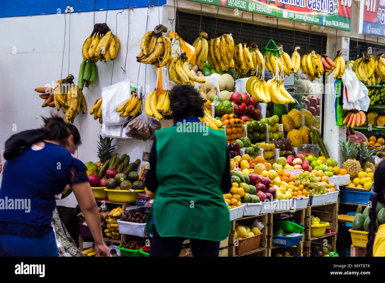 Central market of Lima city. Peru Stock Photo - Alamy