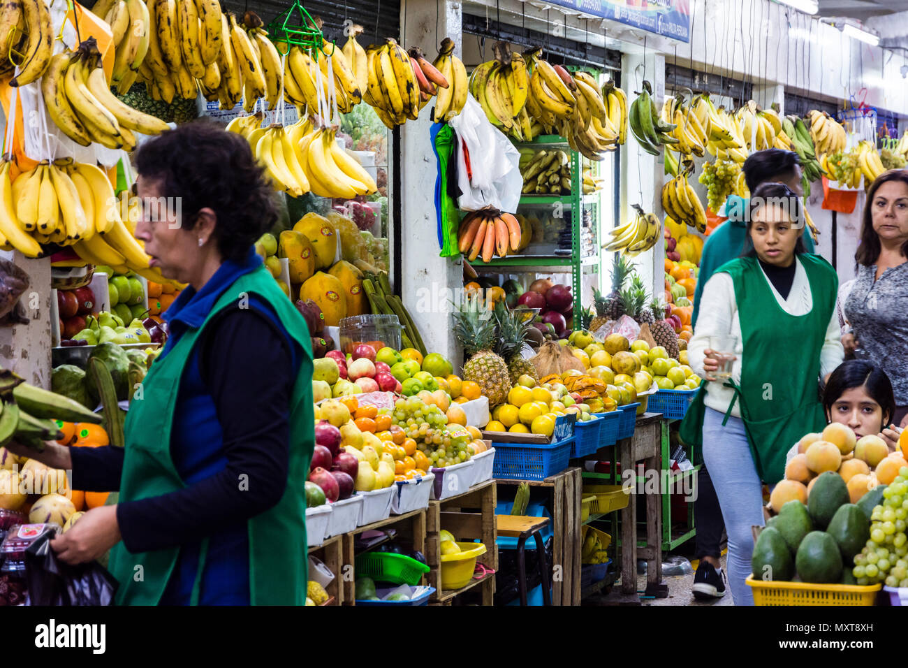 Central market of Lima city. Peru Stock Photo - Alamy