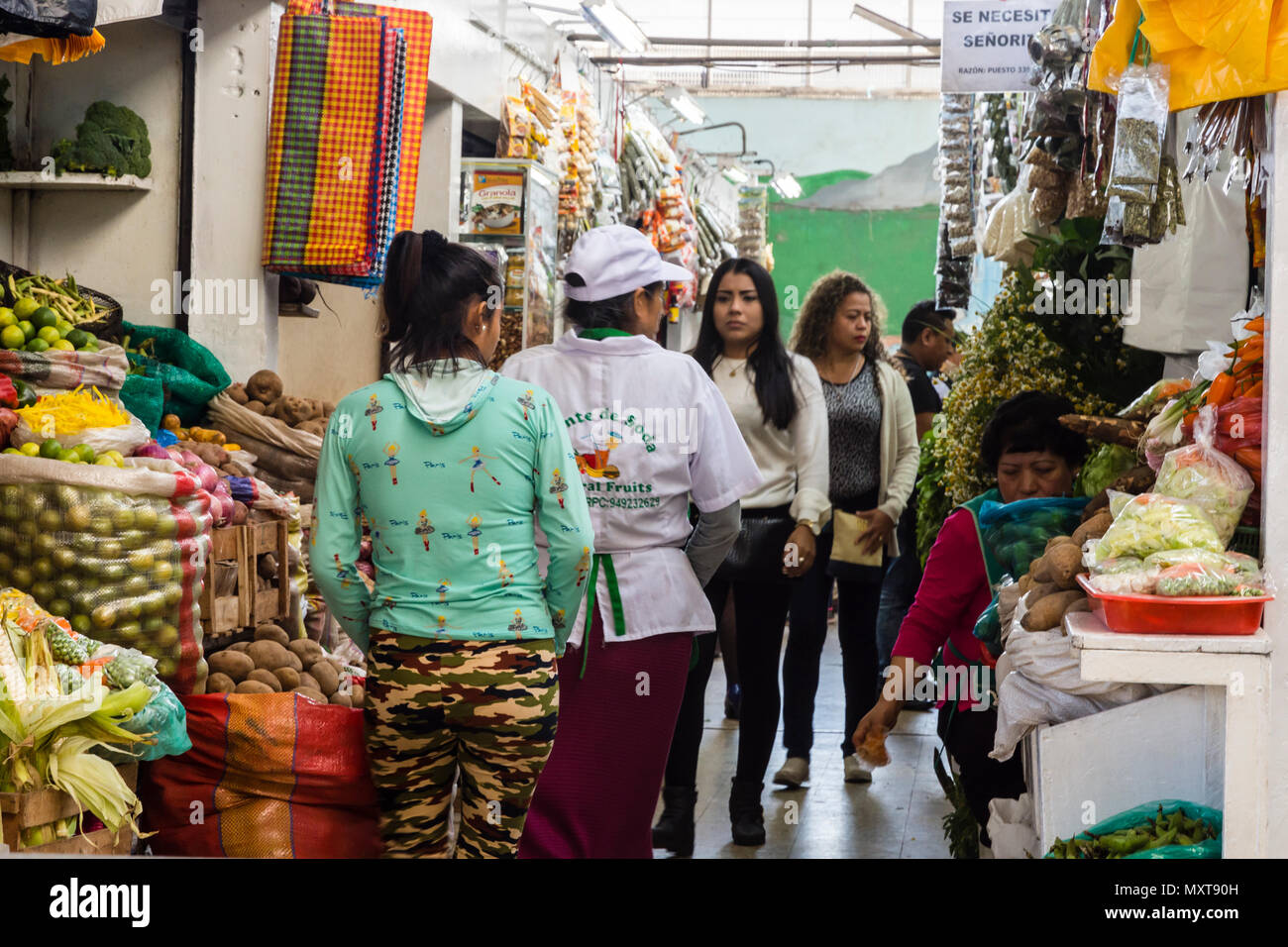 Central market of Lima city. Peru Stock Photo - Alamy