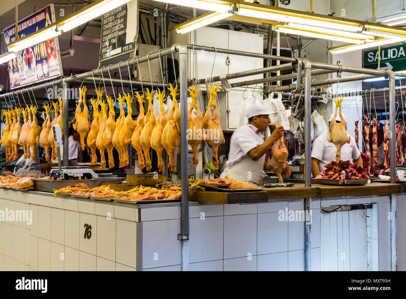Central market of Lima city. Peru Stock Photo - Alamy