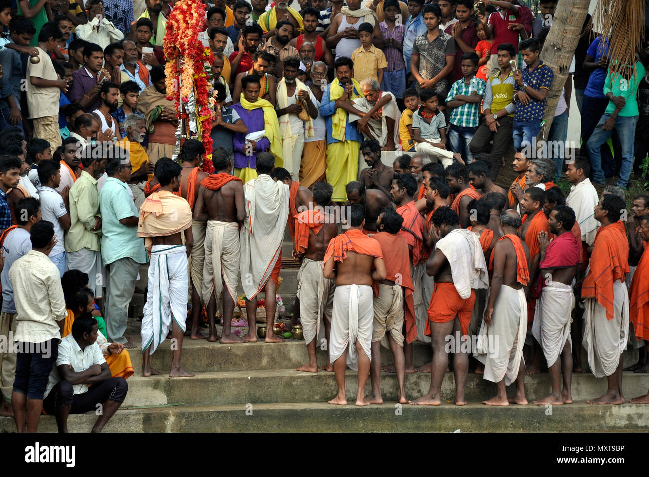 India, Orissa, Rananpur, traditional festival, fire rite Stock Photo ...