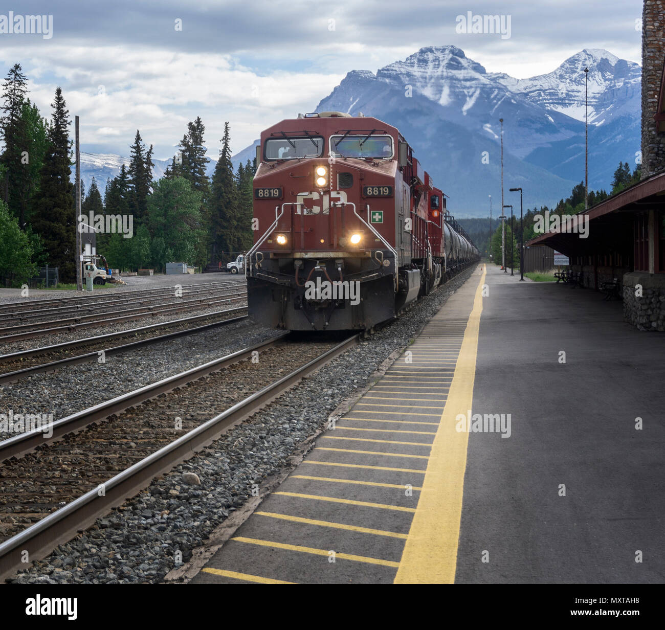 CP Railway Banff Alberta Canada Stock Photo - Alamy
