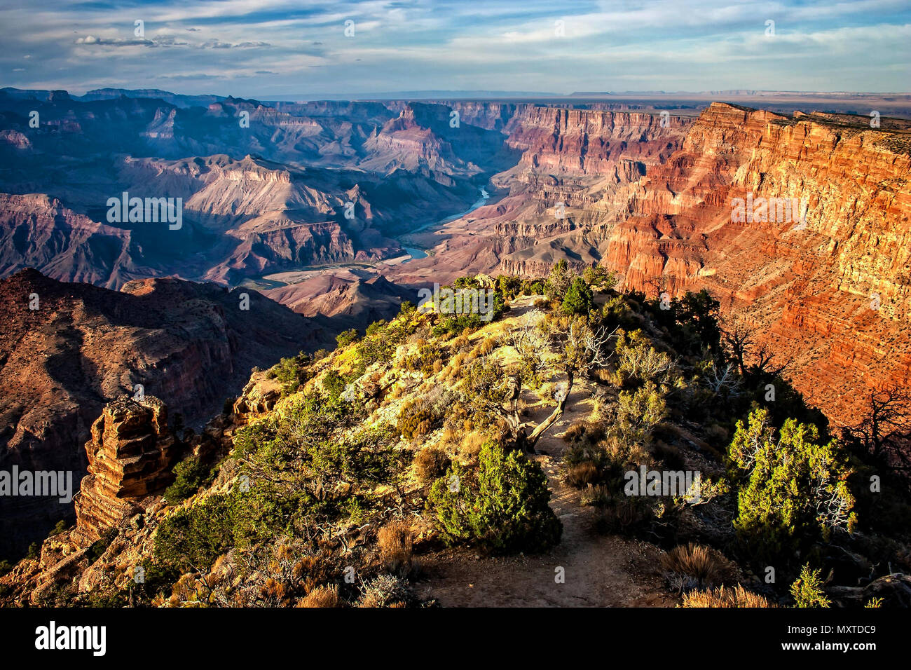 Grand Canyon vista taken at the Grand Canyon, Arizona, USA on 1 ...
