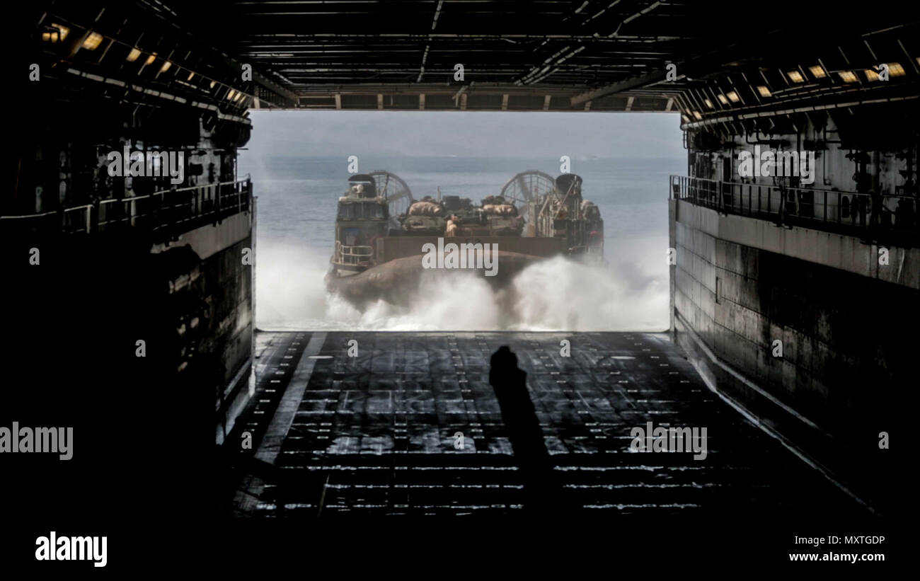GULF OF ADEN (Dec. 6, 2016) A landing craft air cushion (LCAC) debarks ...