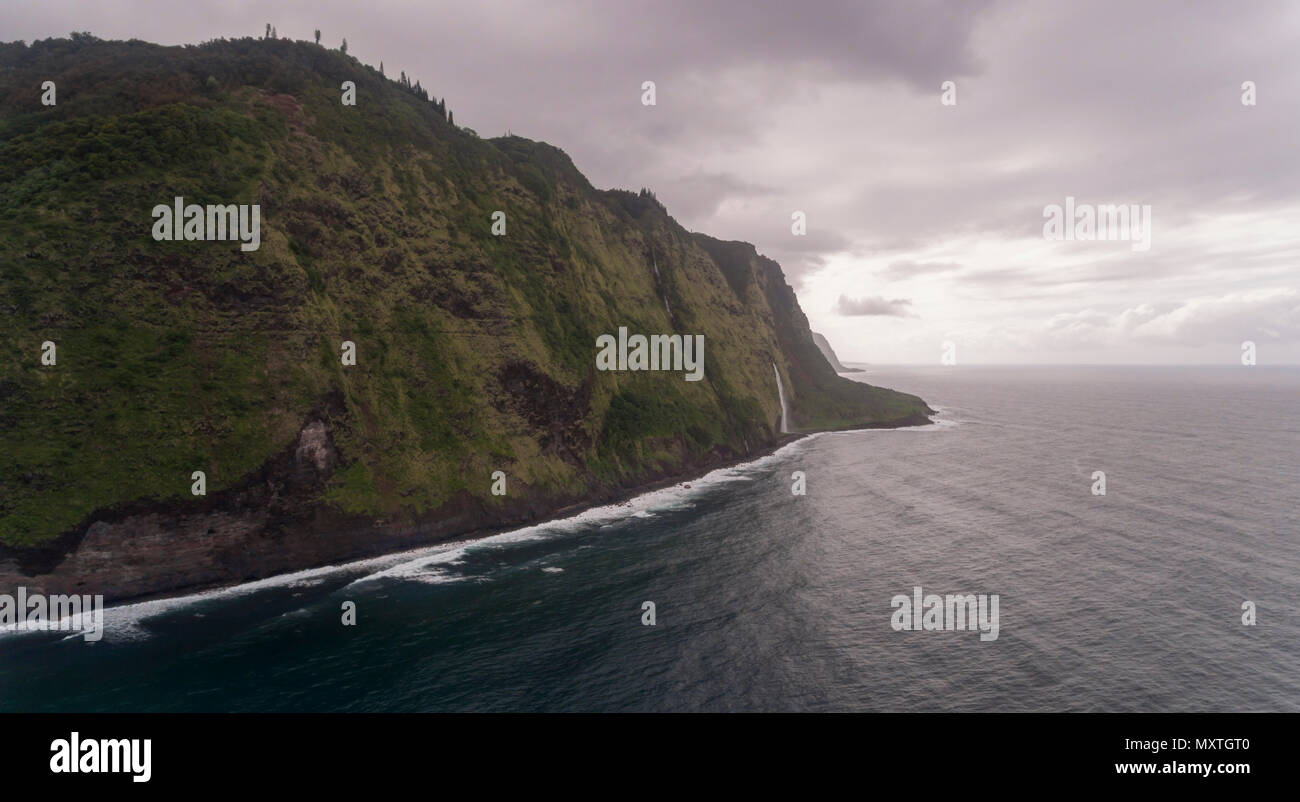 Aerial shot waterfall in lush hi-res stock photography and images - Alamy