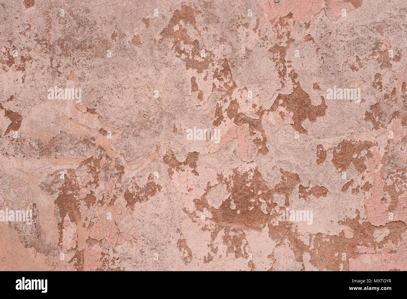pink color old weathered plaster wall background texture Stock Photo ...