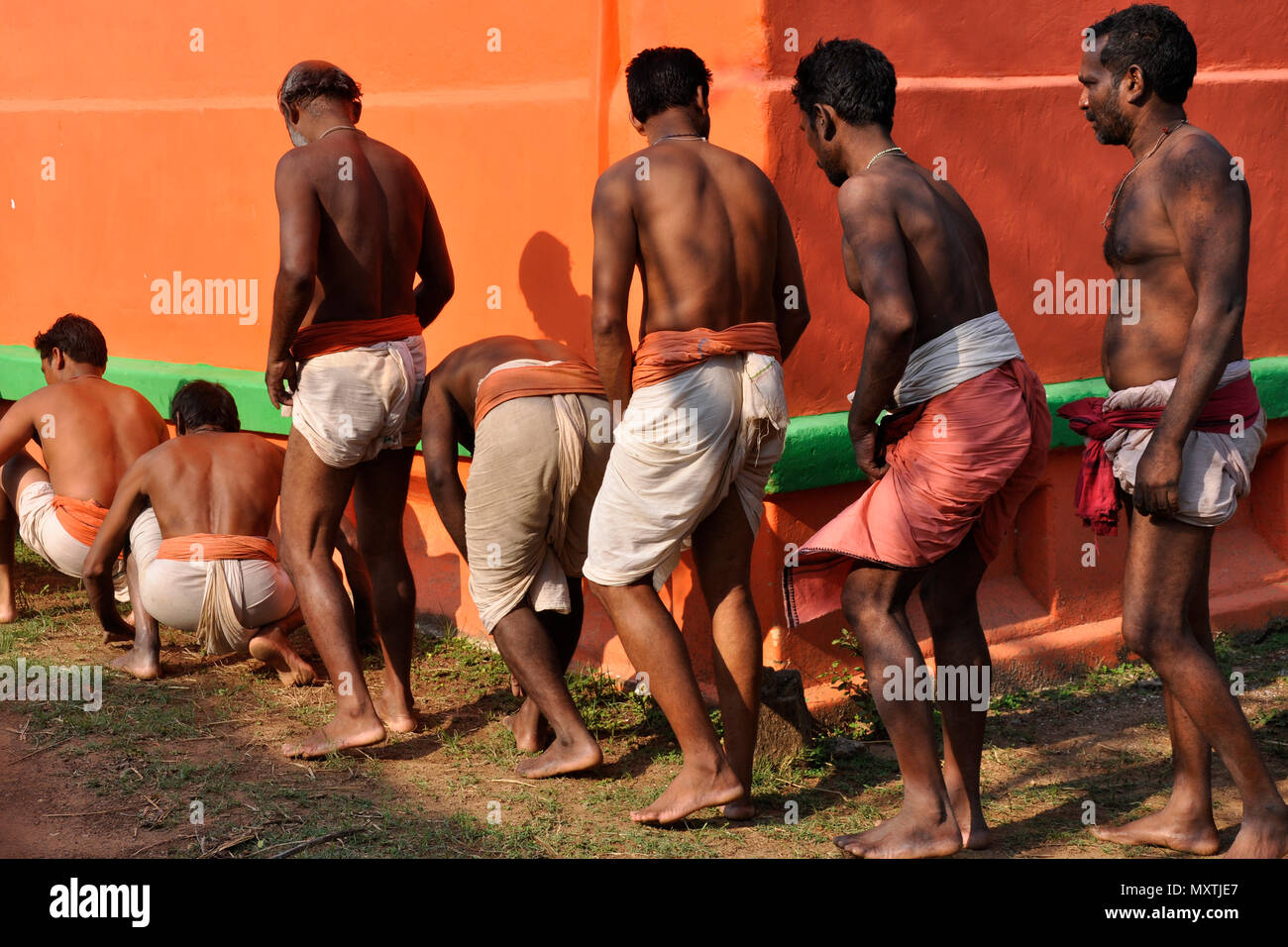 India, Orissa, Rananpur, traditional festival, fire rite Stock Photo ...