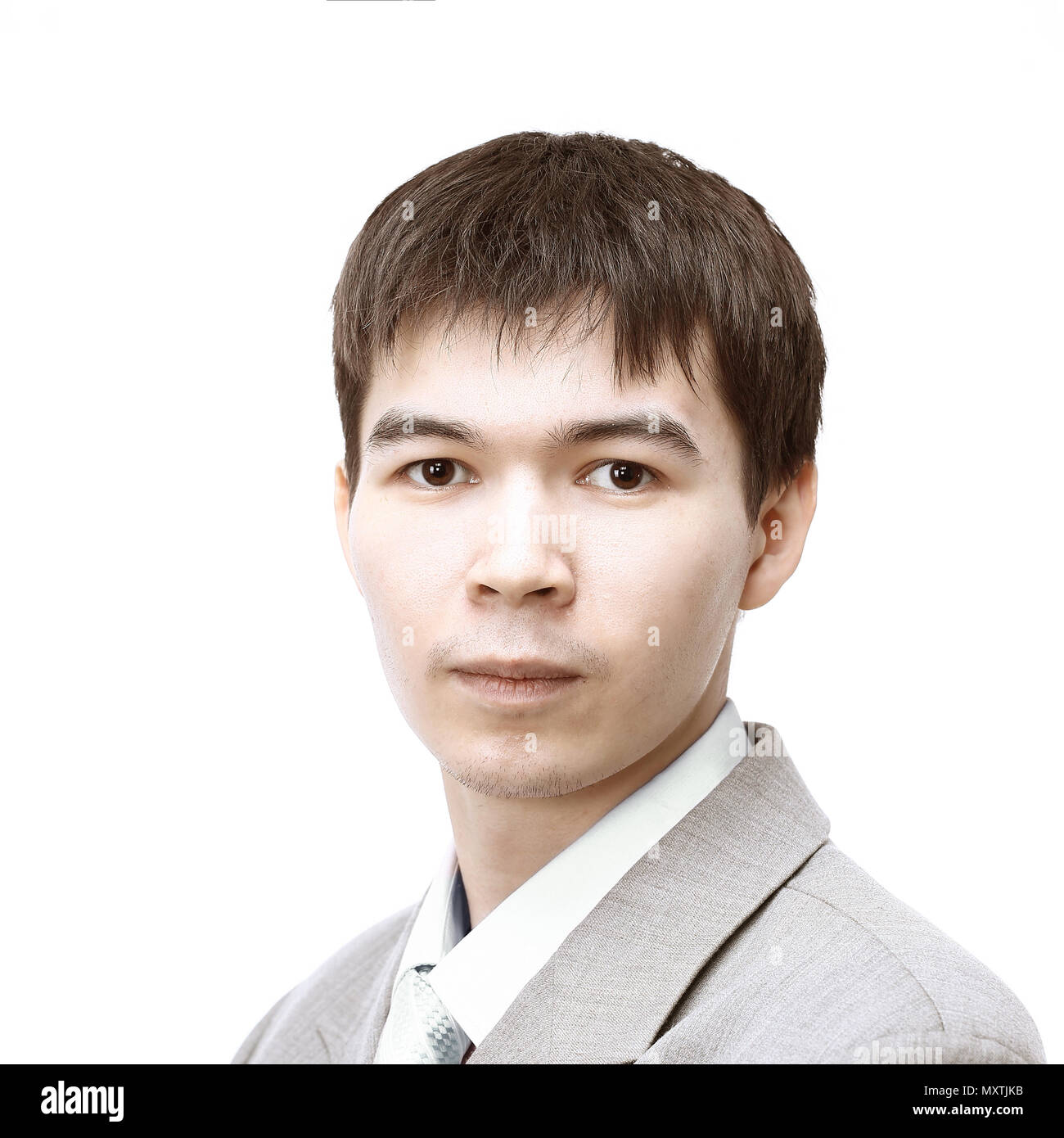 closeup.the face of the modern young man Stock Photo - Alamy
