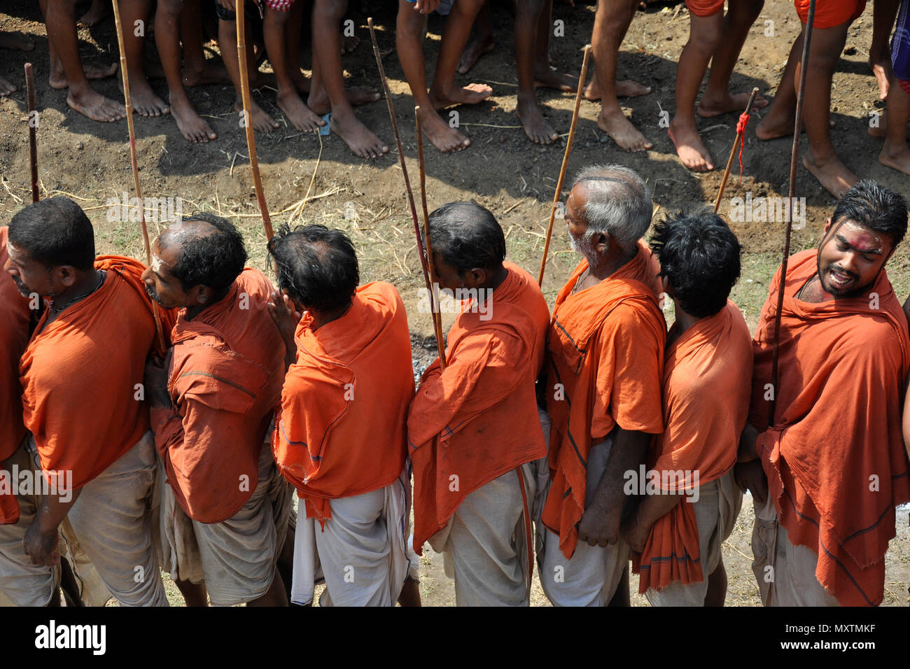 India, Orissa, Rananpur, traditional festival, fire rite Stock Photo ...