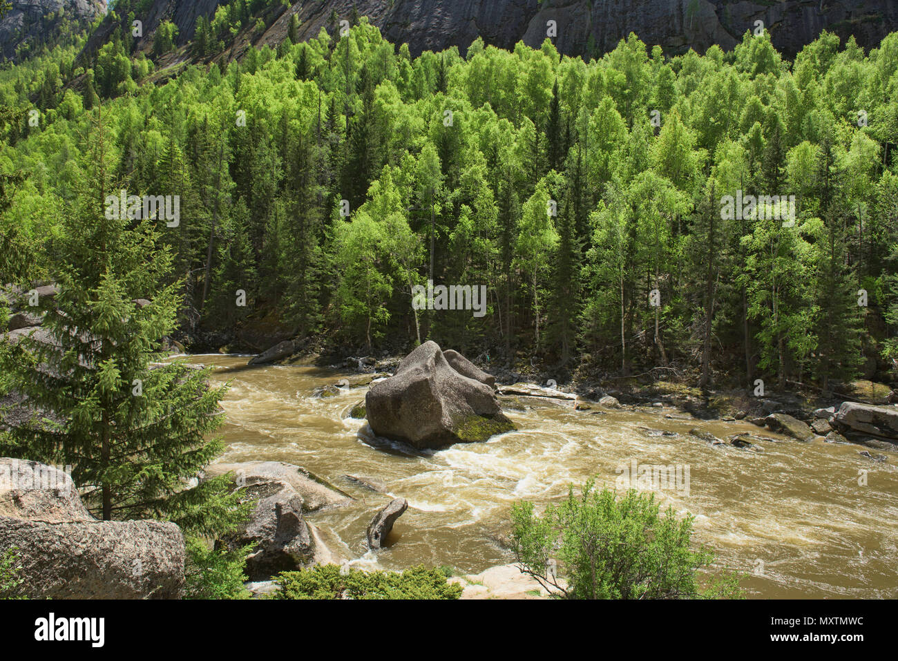 Irtysh river keketuohai geological national park hi-res stock ...