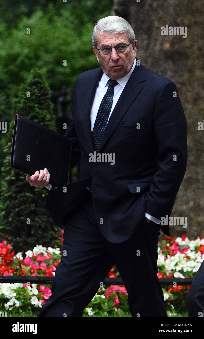 Chairman of BAE Systems Roger Carr arrives at 10 Downing Street, London ...