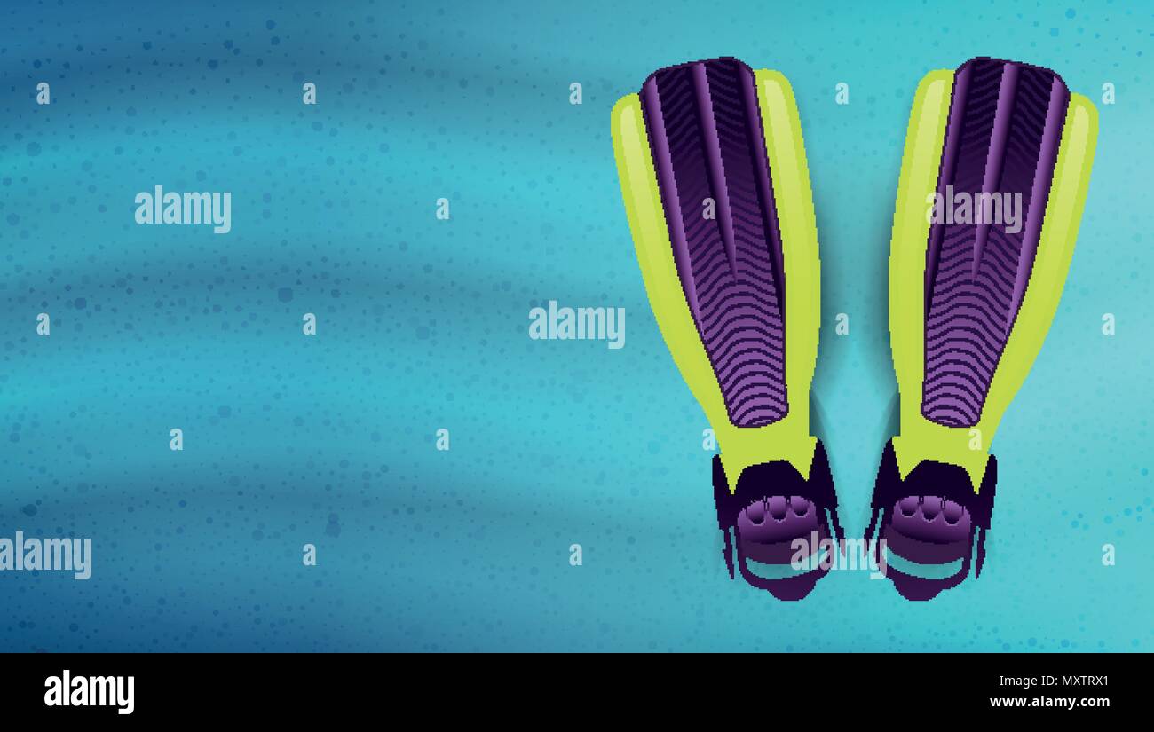 With flippers Stock Vector Images - Alamy