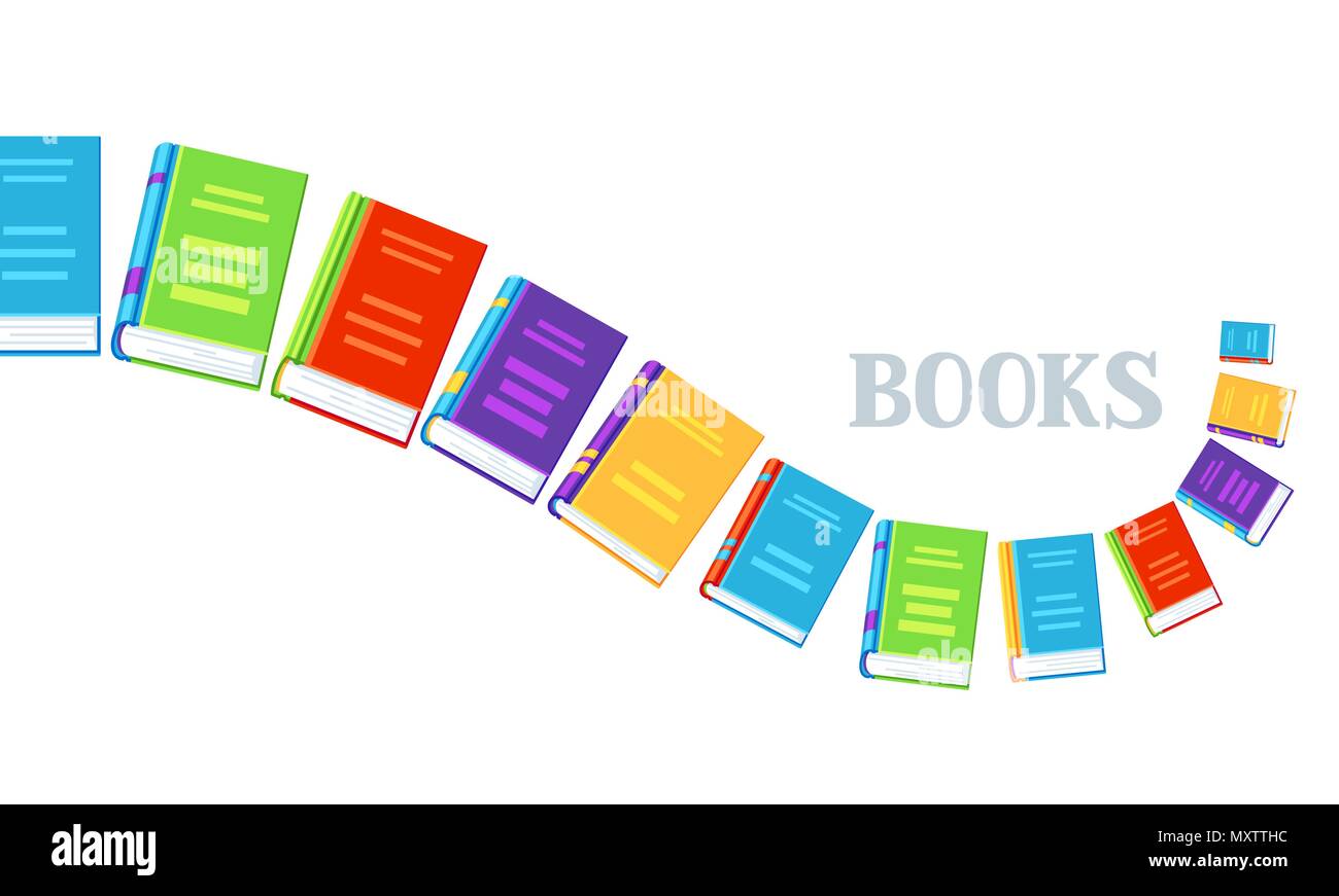 Background with books Stock Vector Image & Art - Alamy