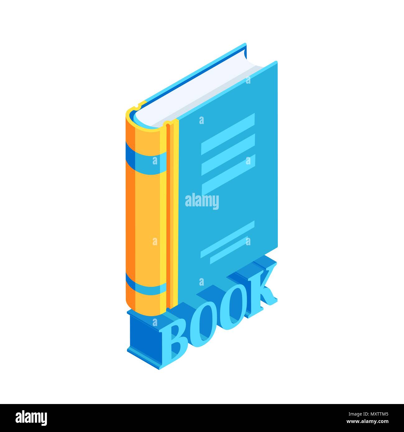 Isometric book icon Stock Vector Image & Art - Alamy