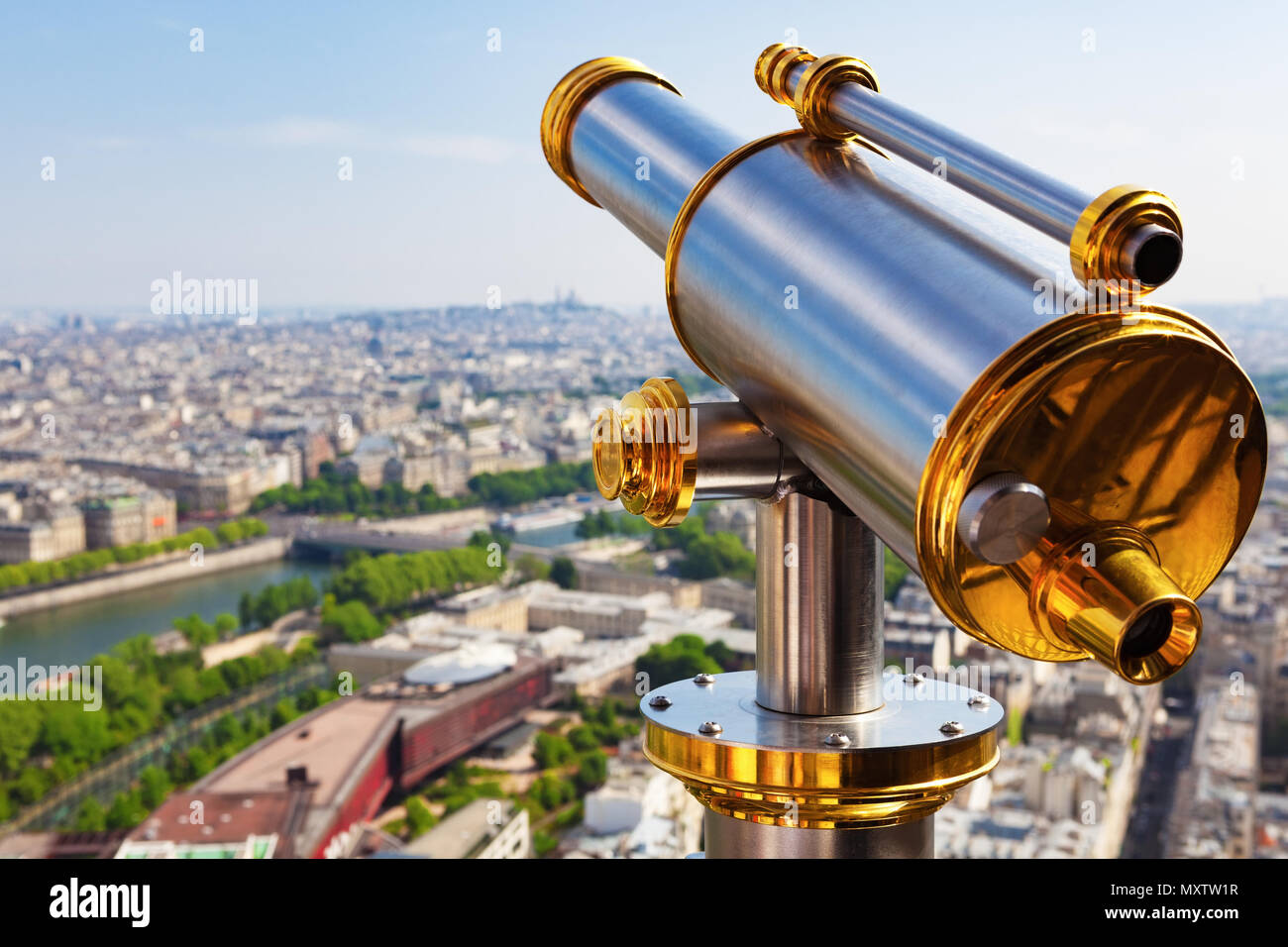 Paris from the Eiffel Tower Stock Photo - Alamy