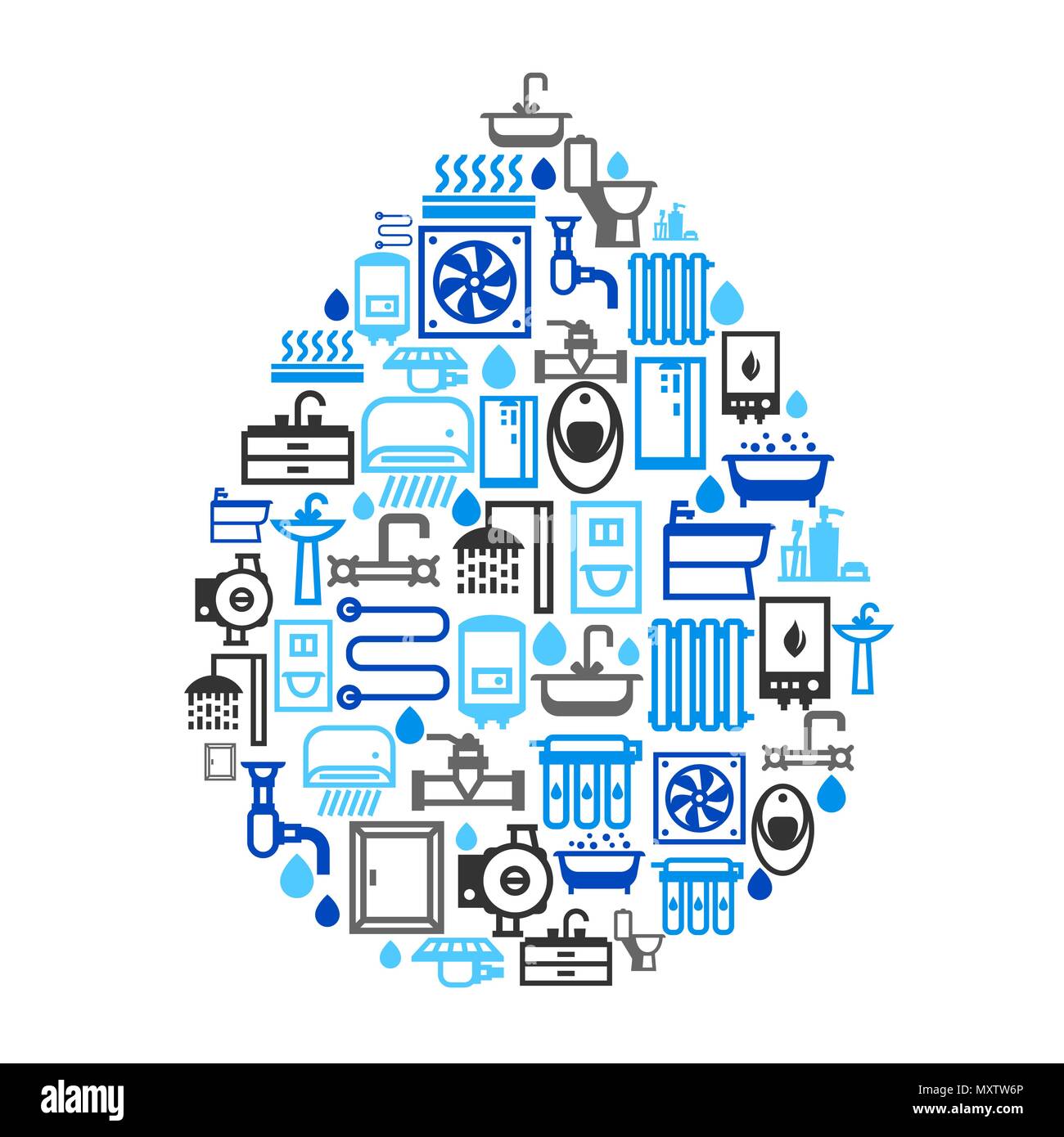 Plumbing background design Stock Vector Image & Art - Alamy