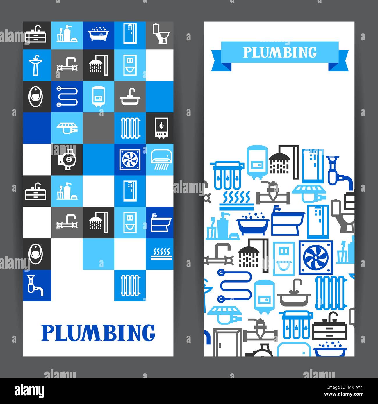 Plumbing banners design Stock Vector Image & Art - Alamy
