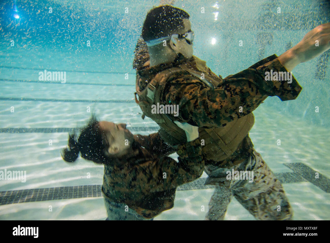 U.S. Marine Corps Staff Sgt. Joel Ramirez, a Marine Corps Instructor of ...