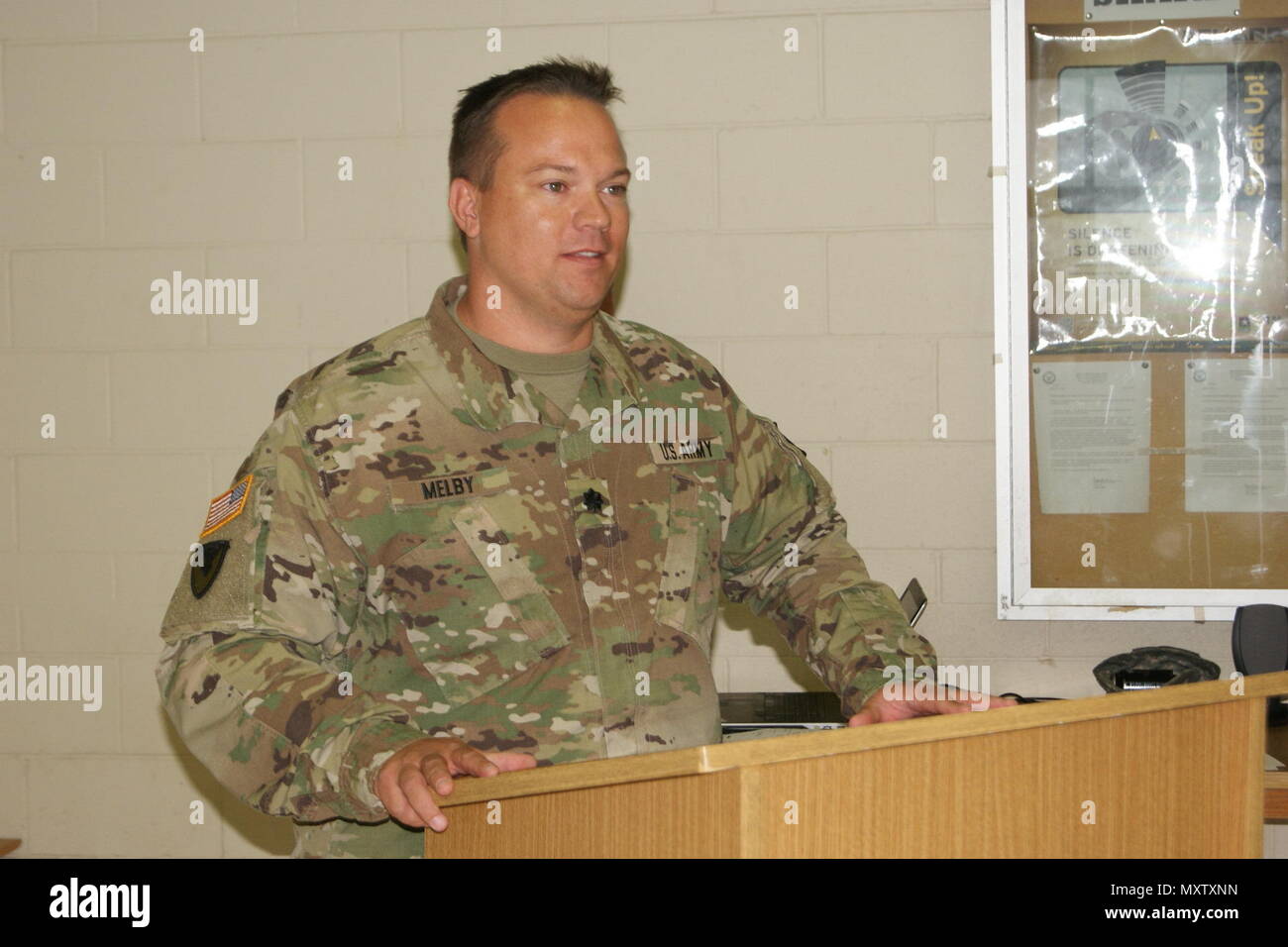 Lt. Col. Ryan Melby, commander of the 3rd Battalion, 399th Regiment ...