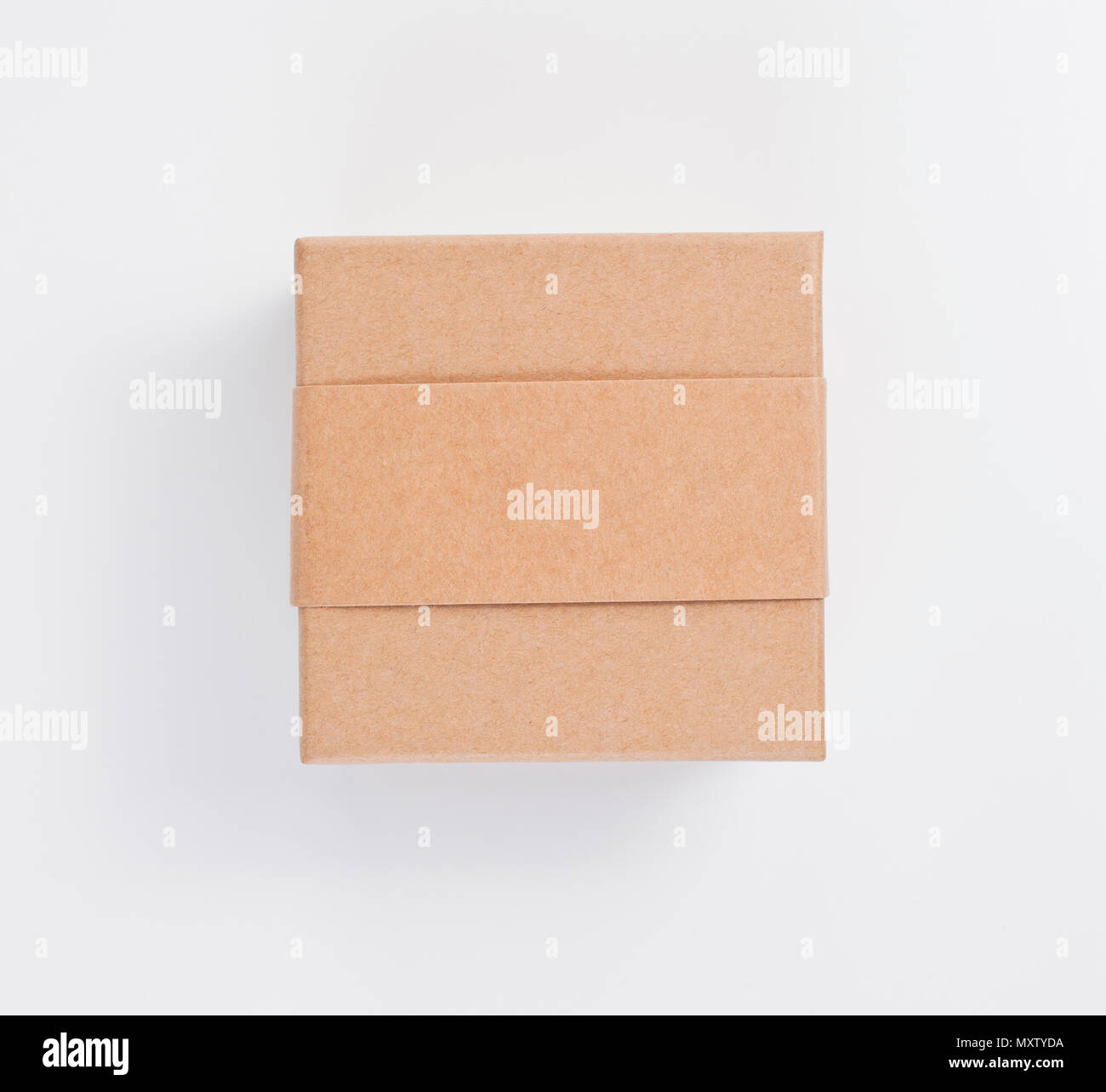 Cardboard box for packaging on a gray background Stock Photo - Alamy