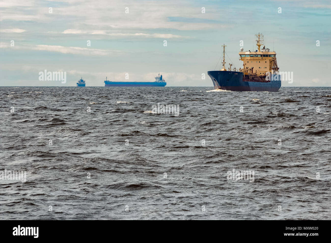 Blue tanker hi-res stock photography and images - Alamy