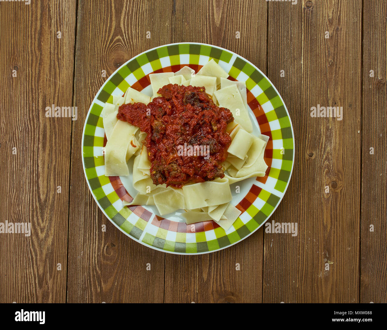 Italian Braised Pork Shoulder Ragu - Taccozzette con Straccoto Stock ...