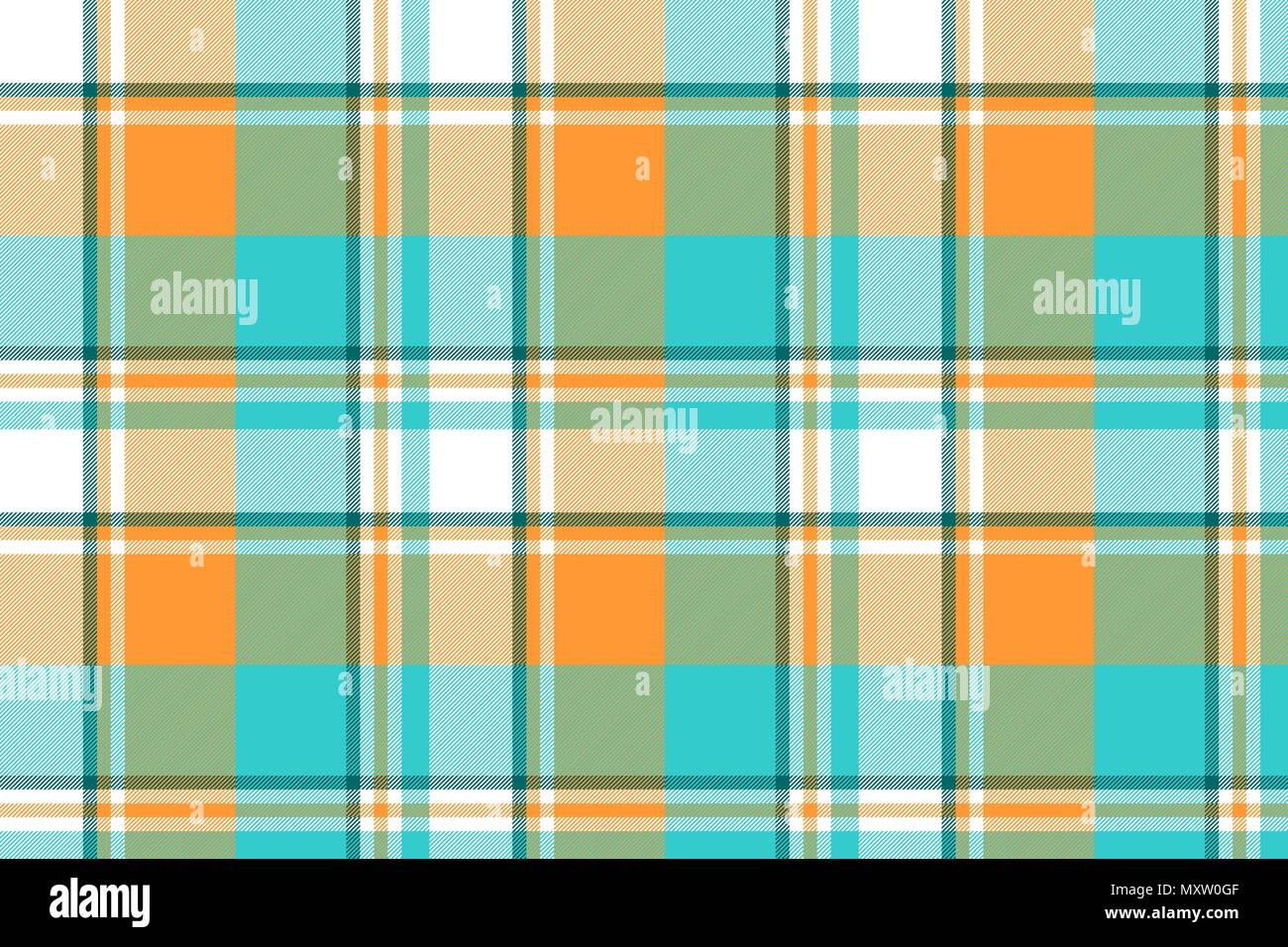 Madras check plaid light seamless pattern. Vector illustration Stock ...