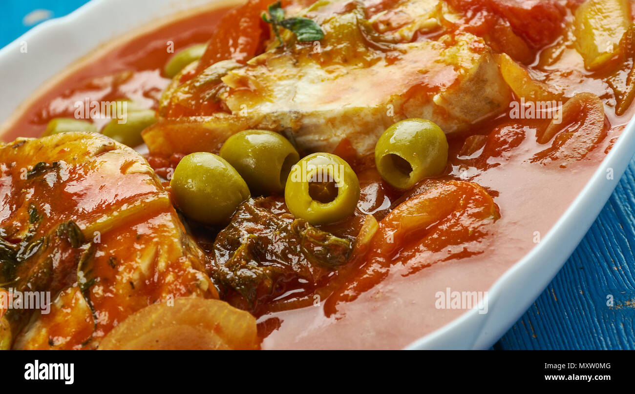 Moroccan Fish Stew Stock Photo - Alamy