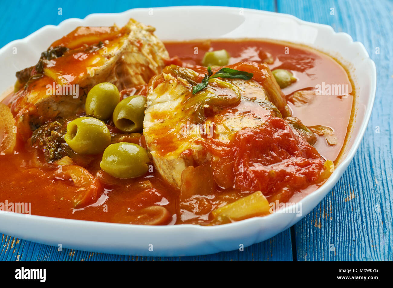 Moroccan Fish Stew Stock Photo - Alamy