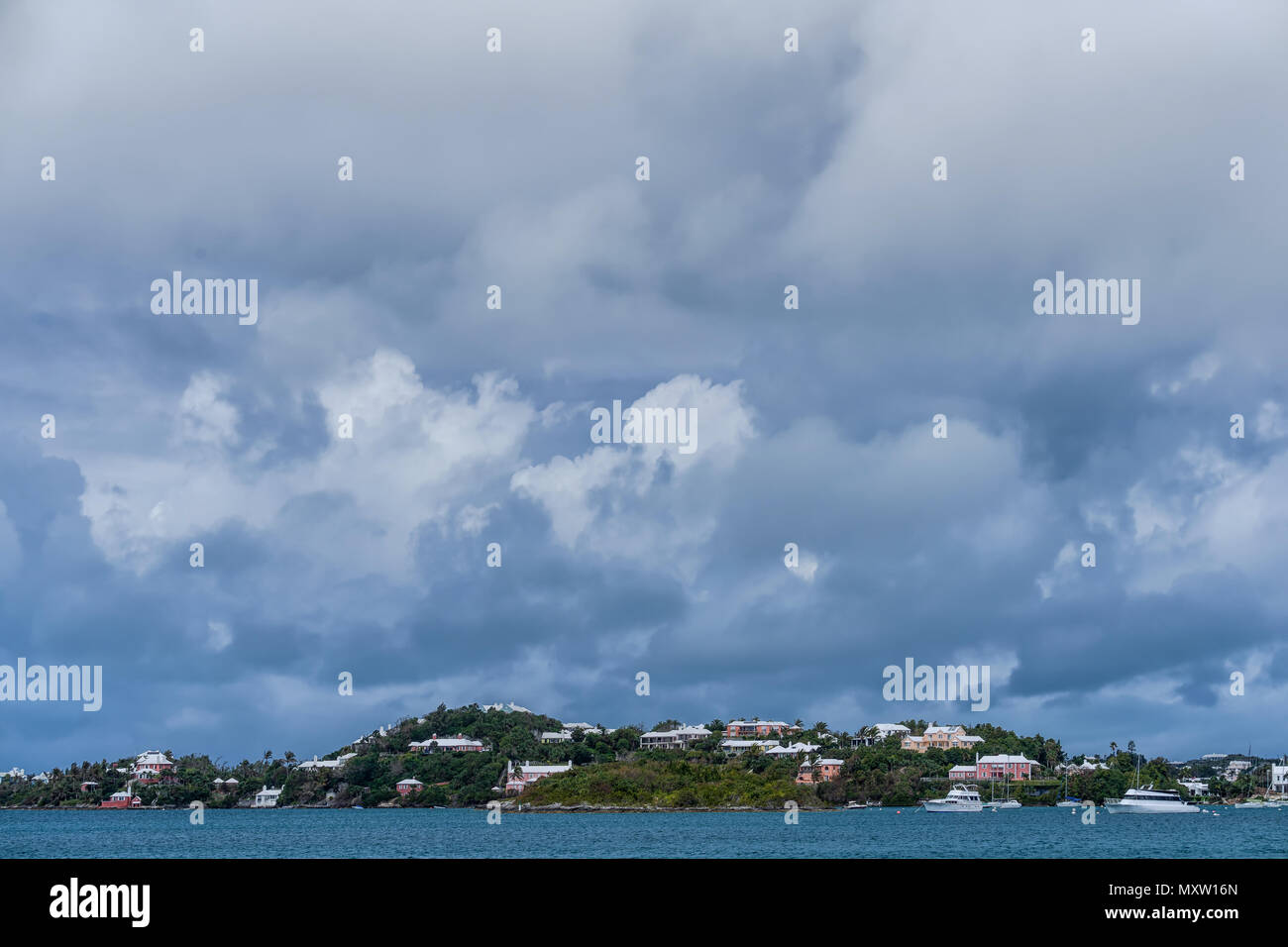 Storm clouds along Bermuda's coastline Stock Photo - Alamy