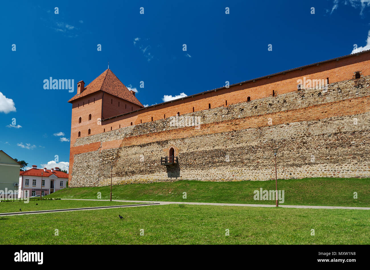 Castle in the town of Lida in Belarus Stock Photo - Alamy