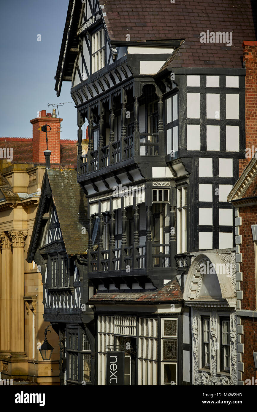 landmark main shopping road Eastgate Street Chester, Cheshire, England ...