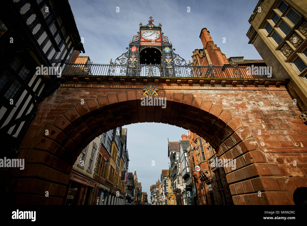 landmark Eastgate Clock in Chester, Cheshire, England, original ...