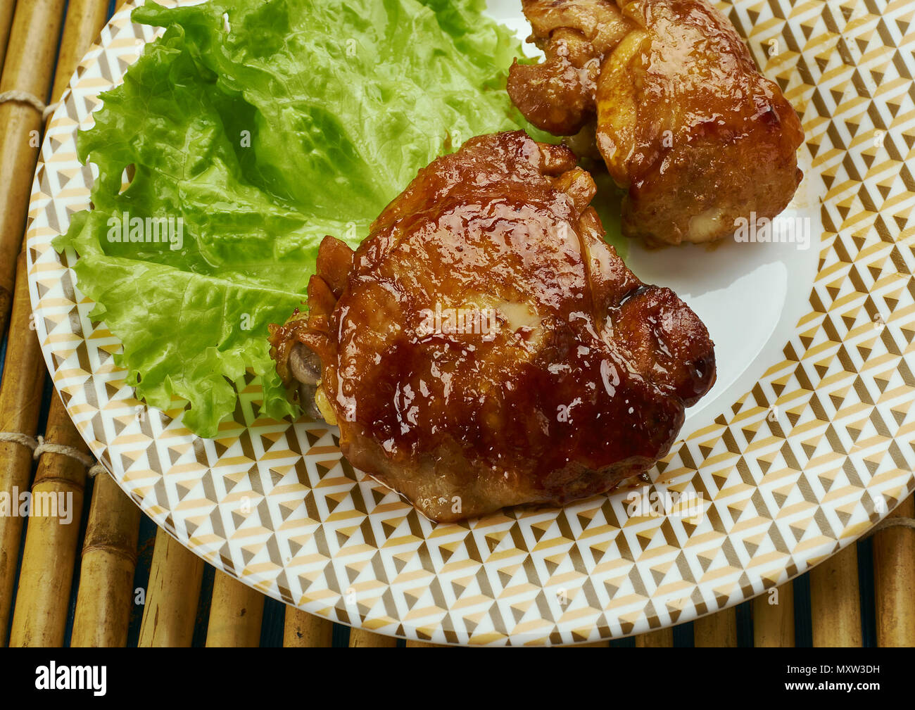 Cheerwine Barbeque BBQ Chicken , Texas South Chicken Stock Photo - Alamy