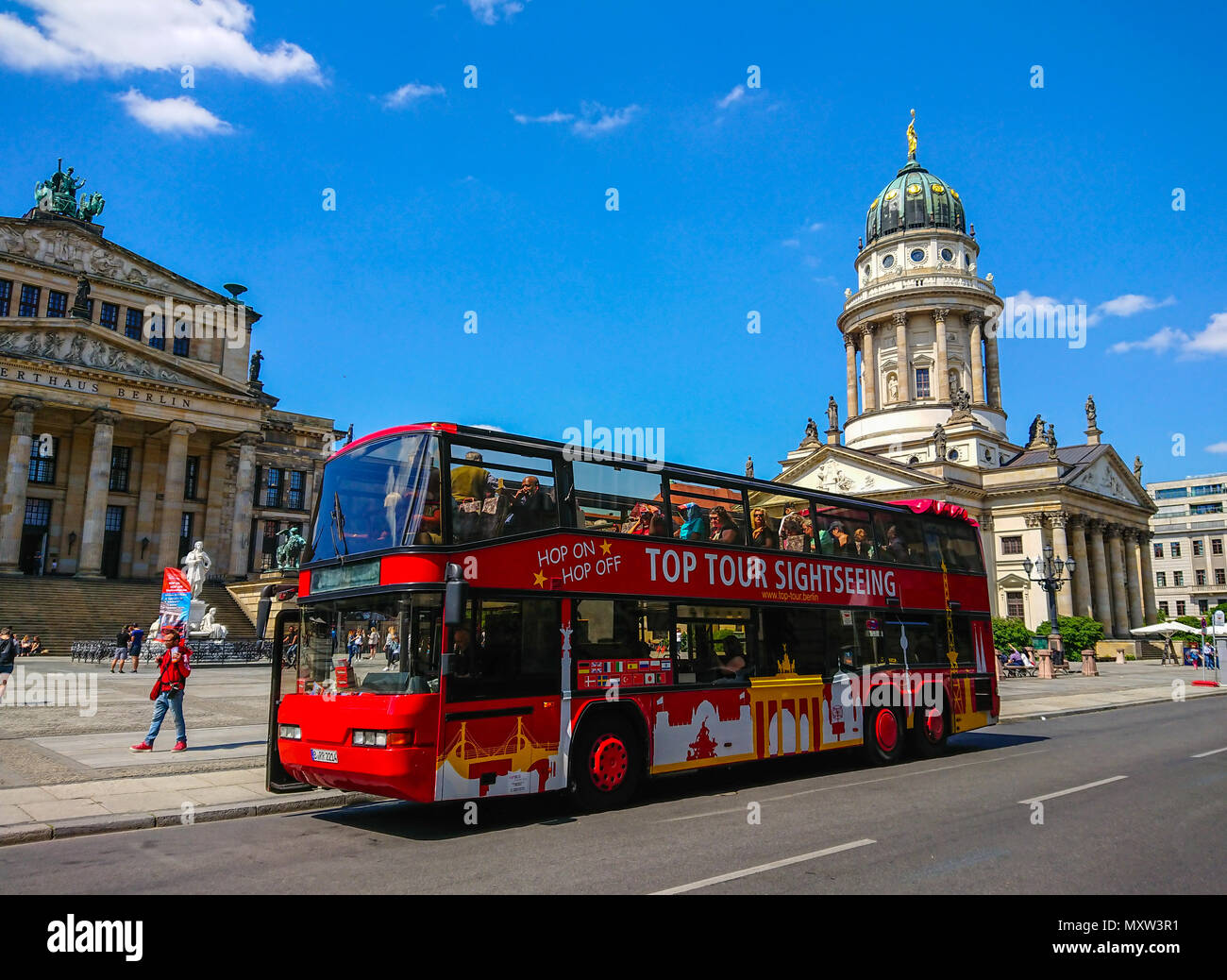 Sightseeing tour by bus in the city of Berlin - BERLIN / GERMANY - MAY ...
